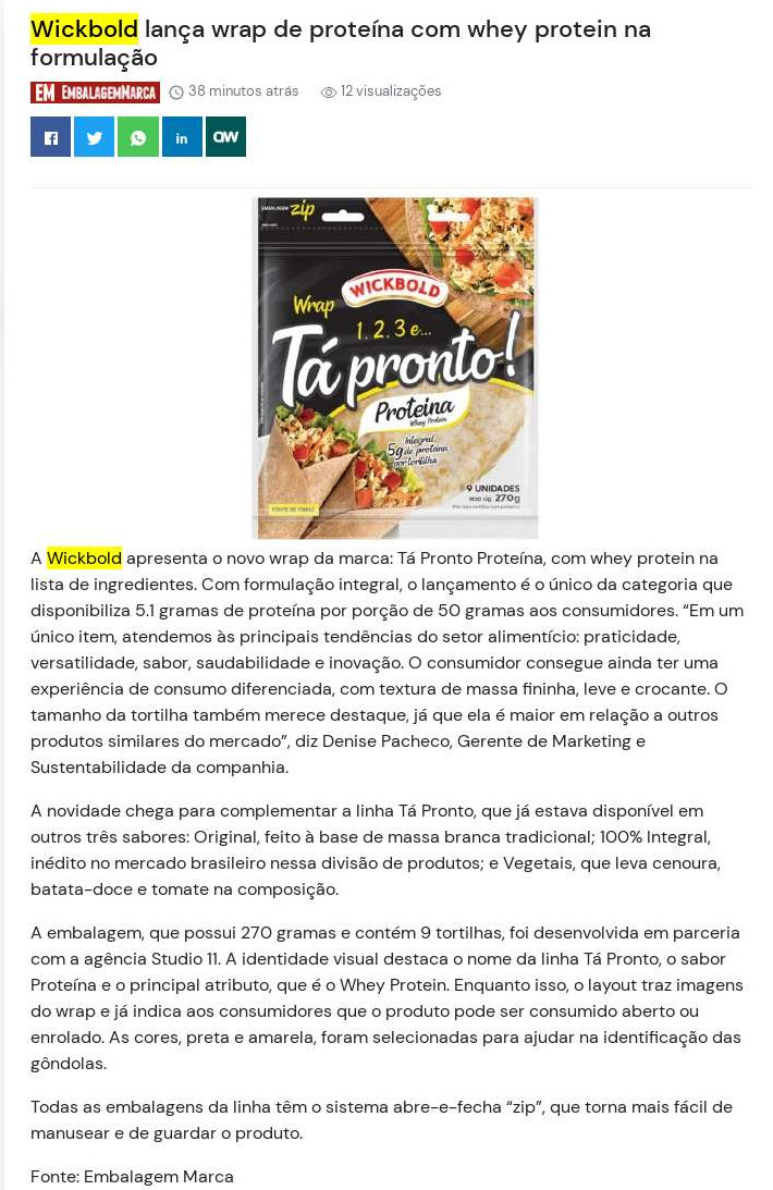 Sala de Imprensa - Wickbold